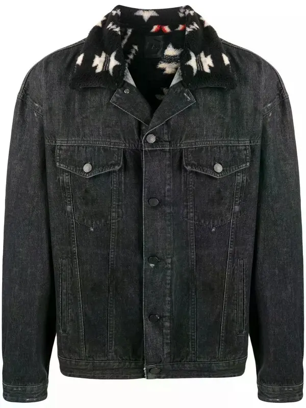 Alchemist Denim Jacket With Contrasting Collar