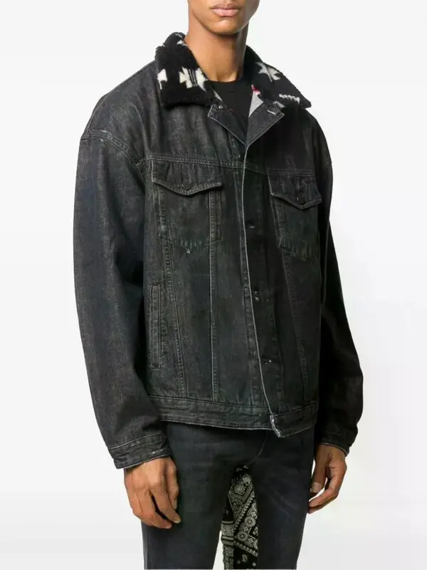 Alchemist Denim Jacket With Contrasting Collar