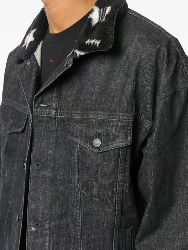 Alchemist Denim Jacket With Contrasting Collar