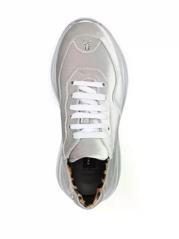 Philipp Plein Velvet Runner Metallic-effect Sneakers