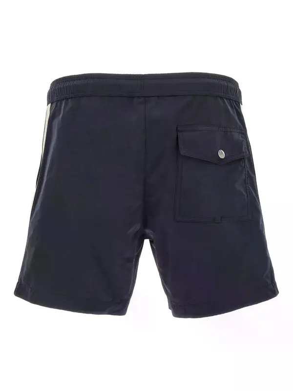 Moncler Crochet Insert Swim Shorts - Blue