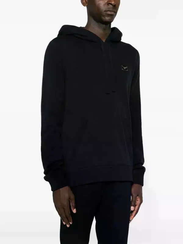 Dolce & Gabbana Logo-plaque Knitted Hoodie