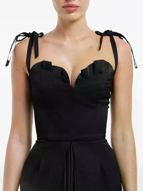 POST MERIDIEM Flowy Slit Midi Dress