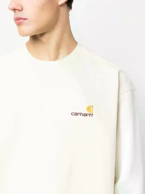 Carhartt Work In Progress Embroidered-logo Cotton Sweatshirt