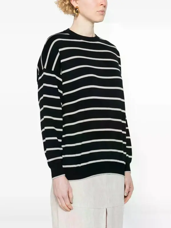 Lorena Antoniazzi Striped Cotton Blend Jumper