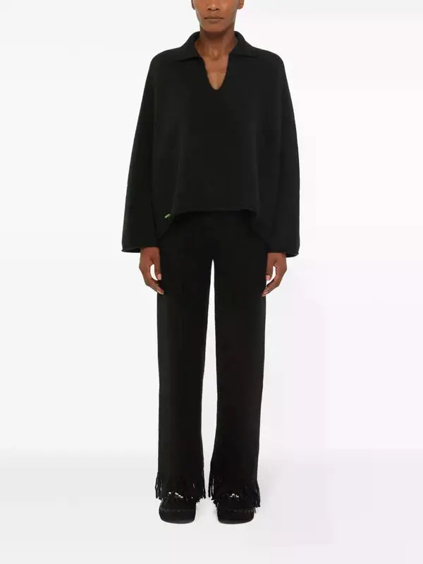 Alanui Knitted Cashmere-blend Polo Shirt
