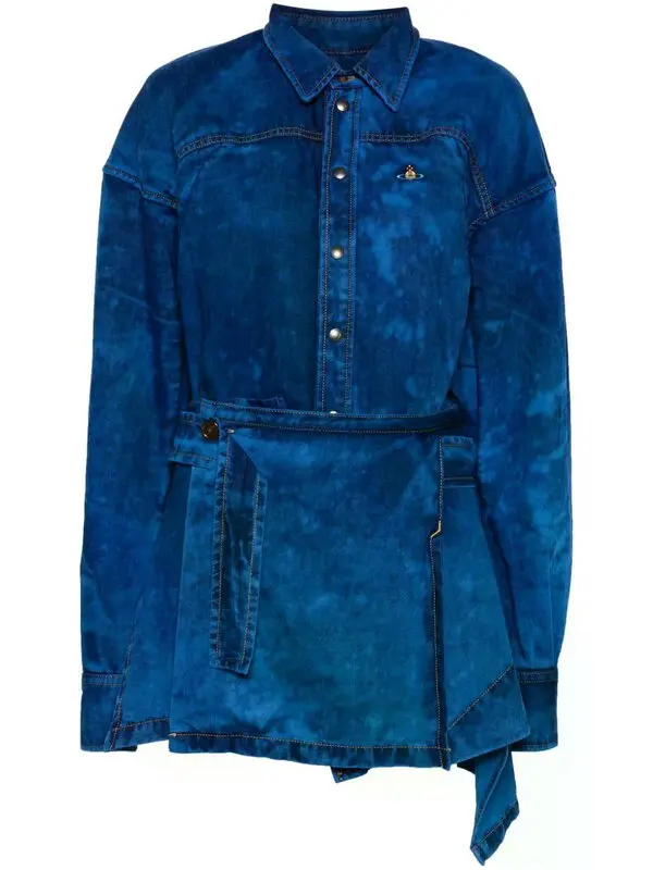 VIVIENNE WESTWOOD Faded Mini Dress - Blue