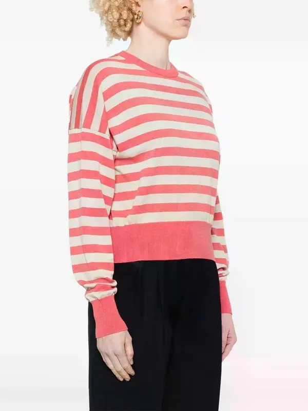 DANIELE FIESOLI Striped Crew Neck Long Sleeve Jumper