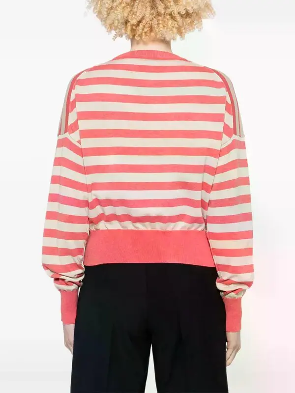 DANIELE FIESOLI Striped Crew Neck Long Sleeve Jumper