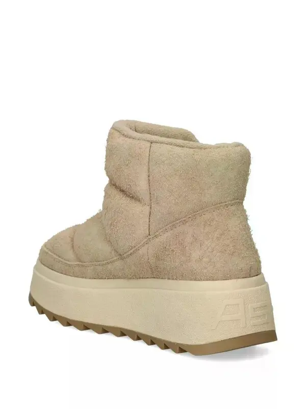 Ash Malicabis Suede Padded Ankle Boots - Neutrals