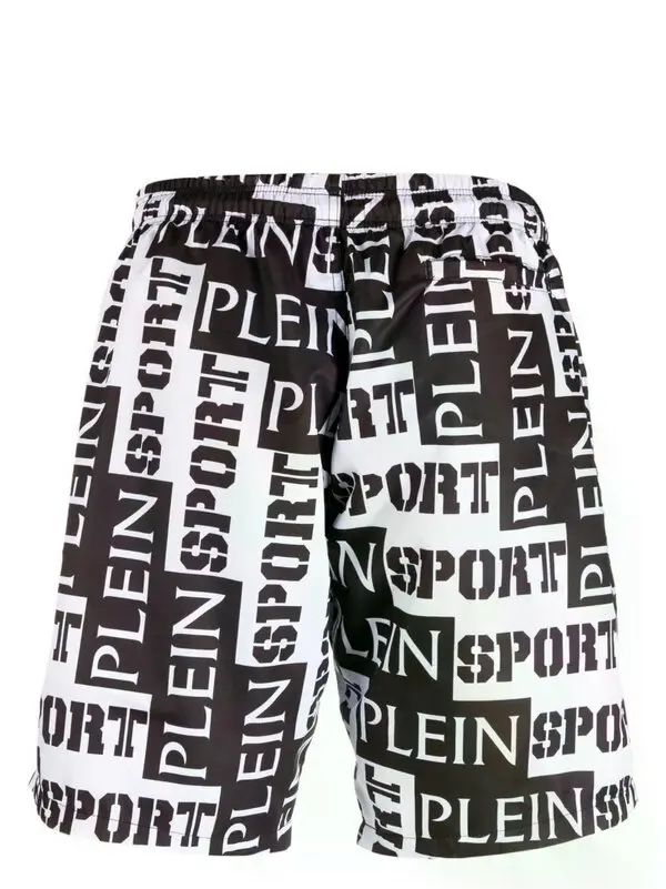 PLEIN SPORT Logo-print Swim Shorts