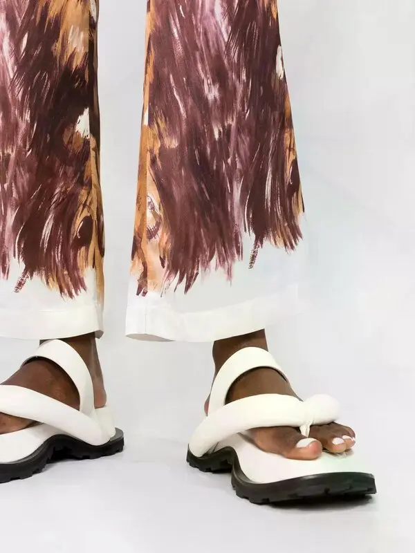 Marni Graphic-print Flared Trousers