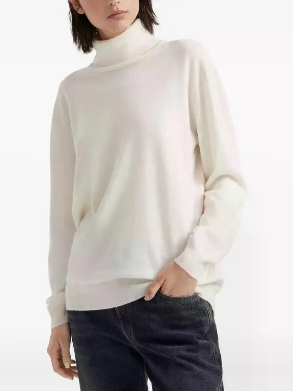 Brunello Cucinelli Cashmere Mock Neck Jumper