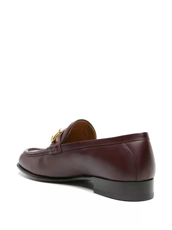 Valentino Garavani Vlogo Moon Leather Loafers