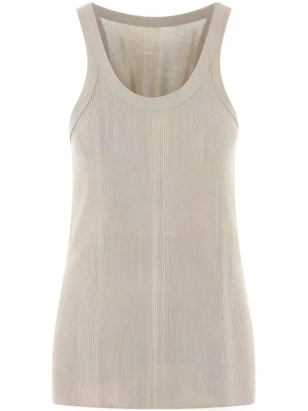 QUIRA Ribbed Knit Tank Top