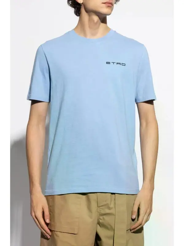 Etro Embroidered Logo Crewneck T-shirt