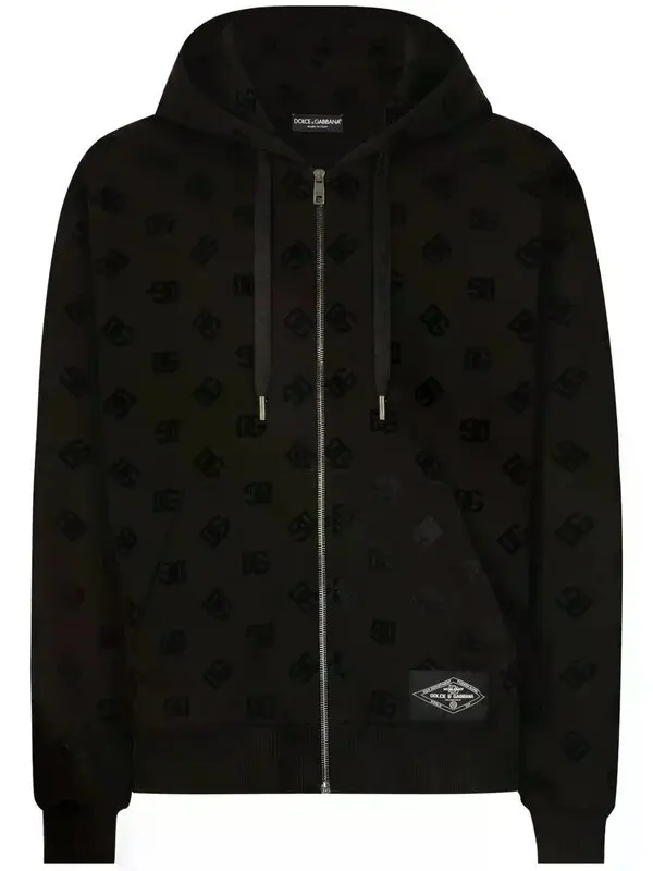 Dolce & Gabbana All-over Debossed Logo Hoodie