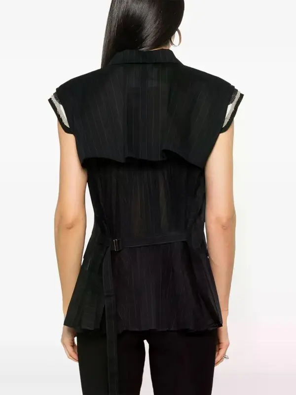 Sacai Pinstriped Waistcoat