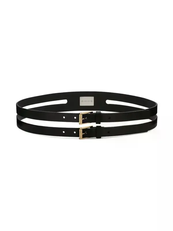 Dolce & Gabbana Logo Plaque Double Strap Belt