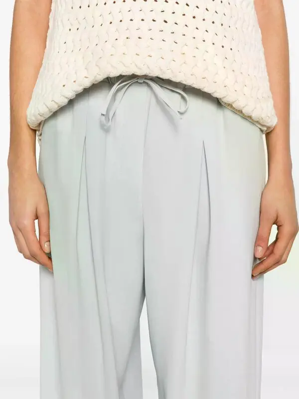 Theory Pleated Crepe Trousers