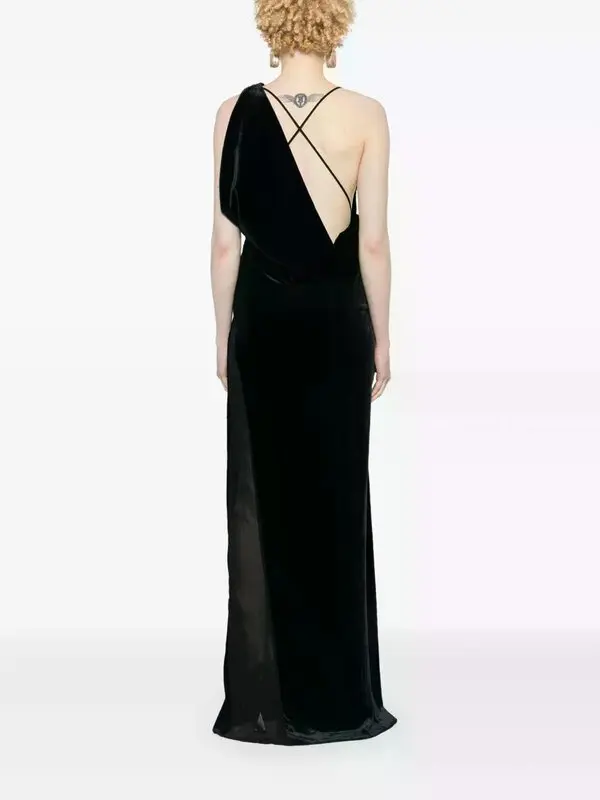 Coperni Faux-fur Panelled Maxi Dress