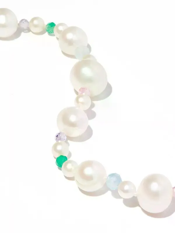 HATTON LABS Pebbles Pearl And Bead Bracelet