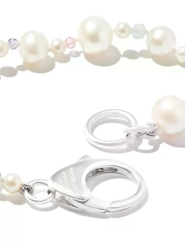 HATTON LABS Pebbles Pearl And Bead Bracelet