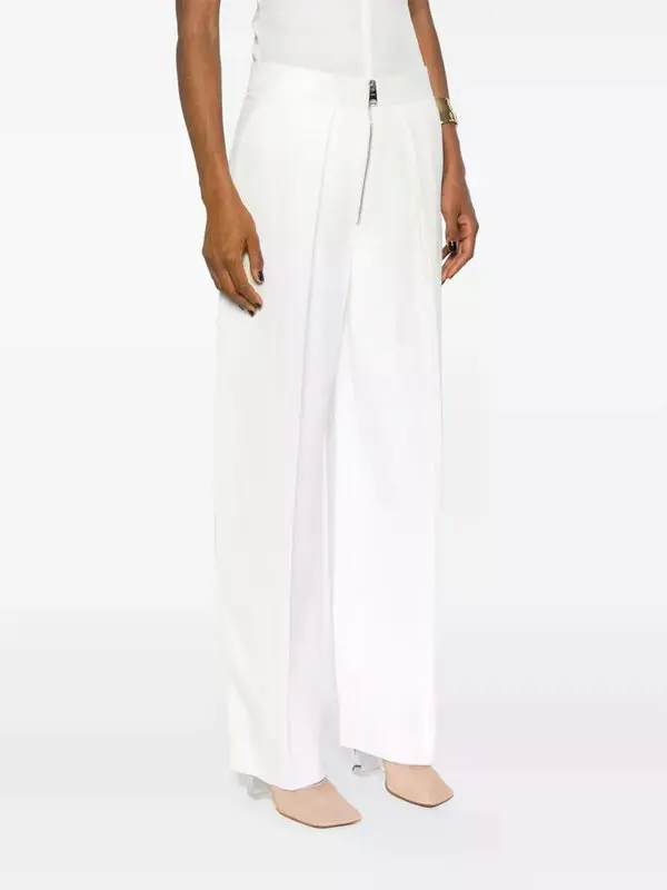 Khaite Pleated Trousers - White