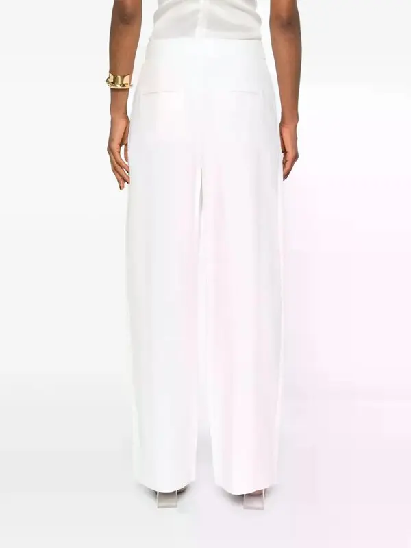 Khaite Pleated Trousers - White