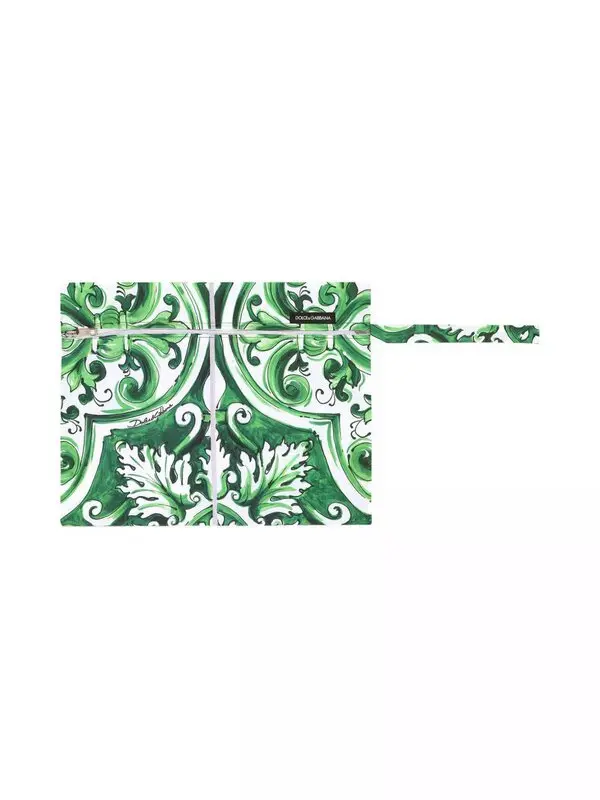 Dolce & Gabbana Majolica-print Drawstring Swim Shorts