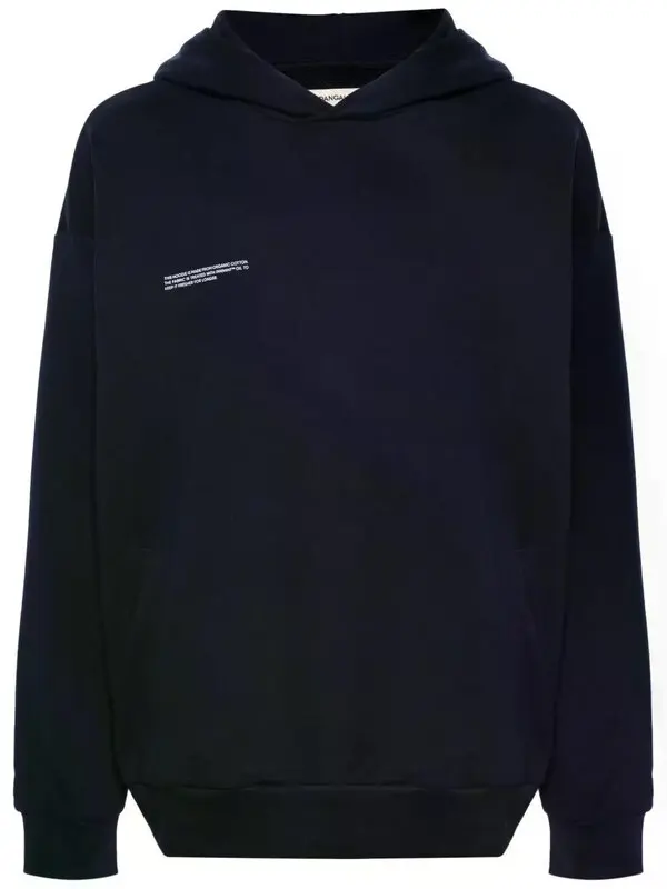 PANGAIA 365 Midweight Organic-cotton Hoodie - Blue