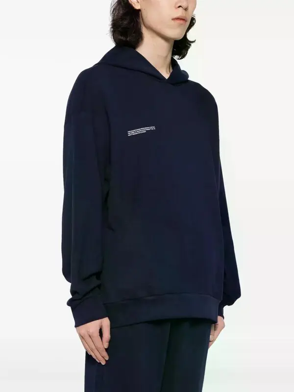 PANGAIA 365 Midweight Organic-cotton Hoodie - Blue