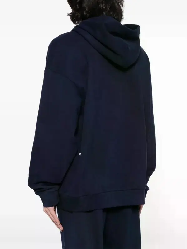 PANGAIA 365 Midweight Organic-cotton Hoodie - Blue