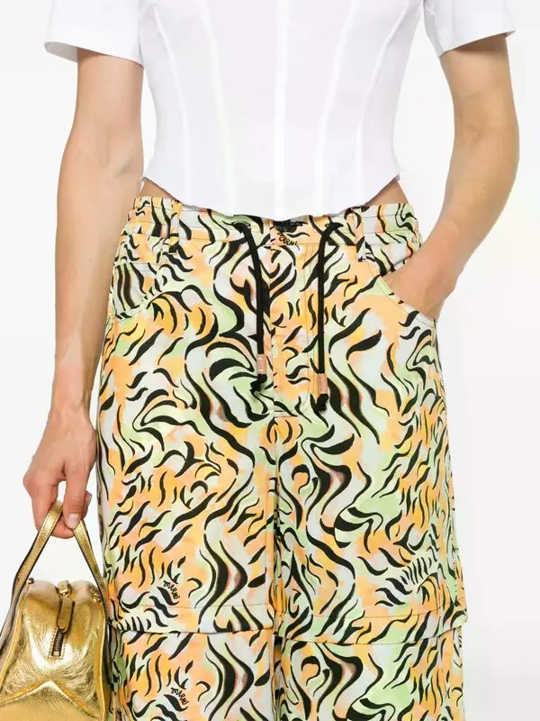 Marni Animal Print Detachable Leg Trousers