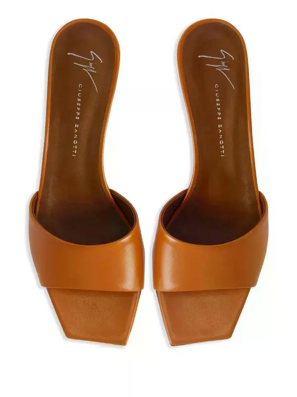 GIUSEPPE ZANOTTI Talia Block Heel Sandals - Brown