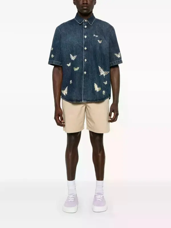 Maison Kitsuné Logo-embroidered Shorts