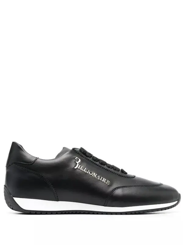BILLIONAIRE Calf Leather Low-top Sneakers