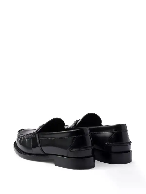 Prada Brushed Leather Loafers