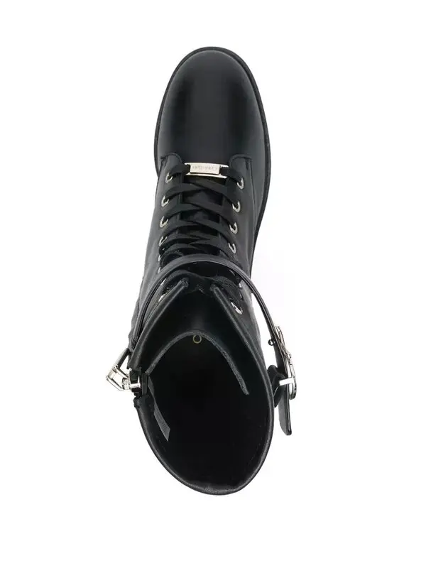 Calvin Klein Buckle Combat Boots