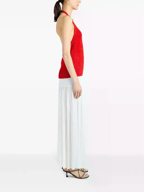 Proenza Schouler Halterneck Ribbed Knit Top