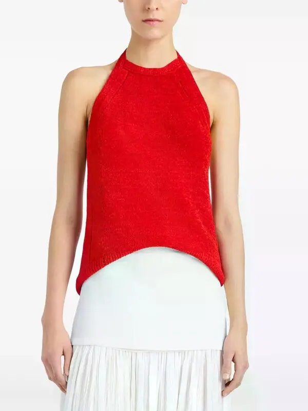 Proenza Schouler Halterneck Ribbed Knit Top