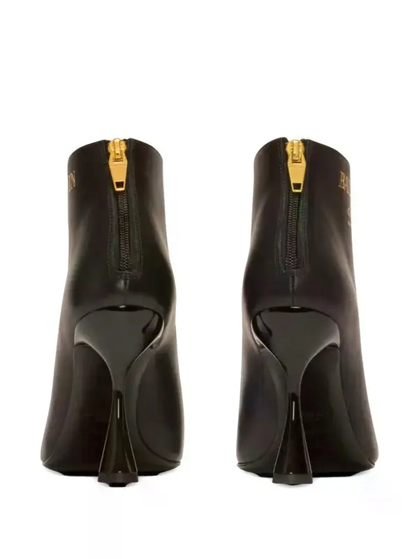 Balmain 95mm Eden Leather Ankle Boots