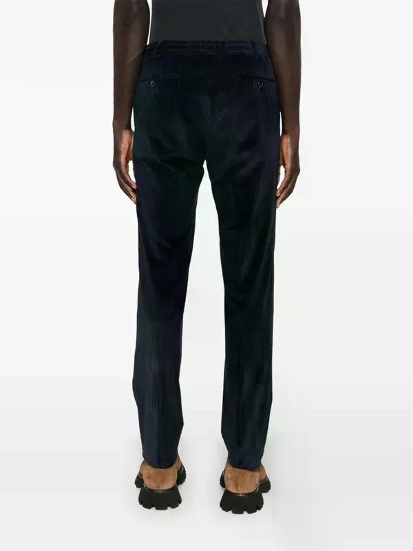PT TORINO Corduroy Slim Fit Trousers - Blue