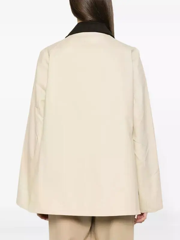 TOTEME Country Coat With Corduroy Collar - Neutrals