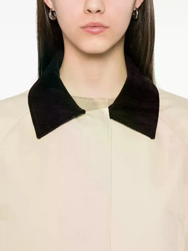 TOTEME Country Coat With Corduroy Collar - Neutrals