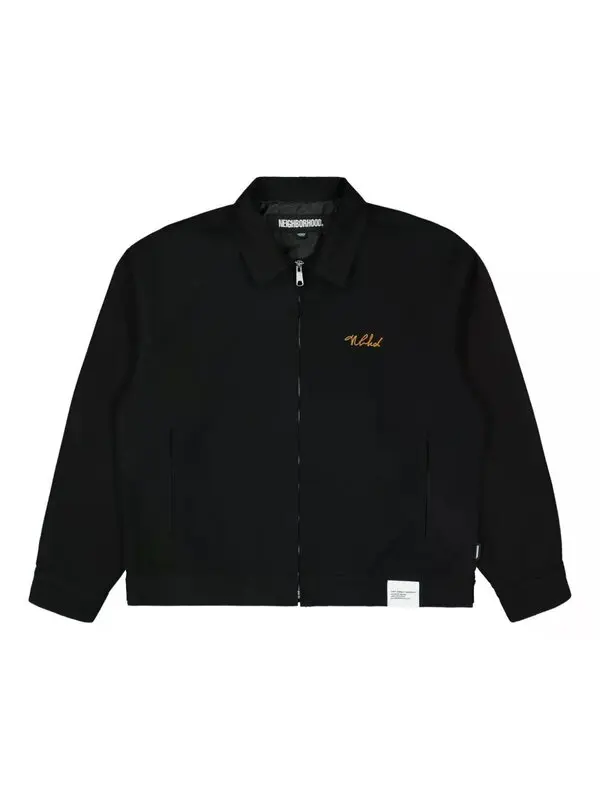 NEIGHBORHOOD Logo Embroidered Zip-up Jacket