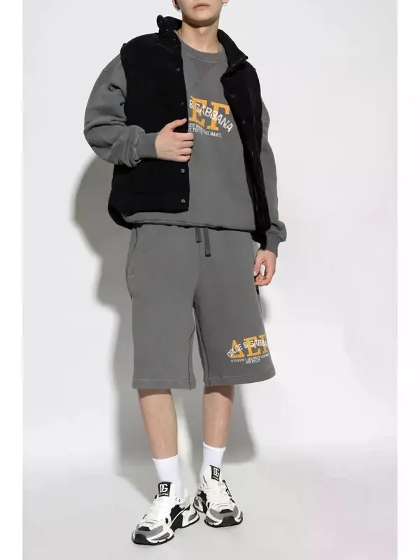 Dolce & Gabbana Logo Print Track Shorts