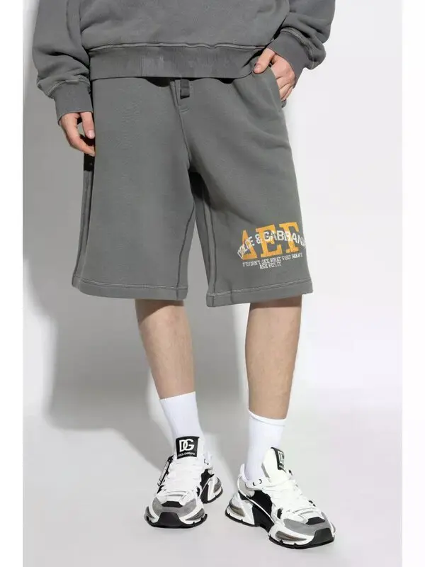 Dolce & Gabbana Logo Print Track Shorts