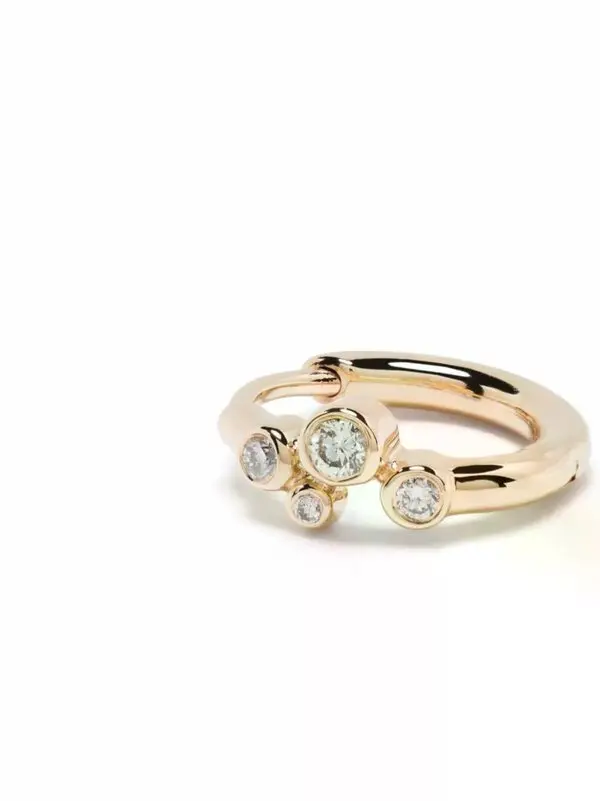 MARIA BLACK 14kt Yellow Diamond Huggie Earring