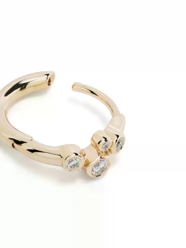 MARIA BLACK 14kt Yellow Diamond Huggie Earring